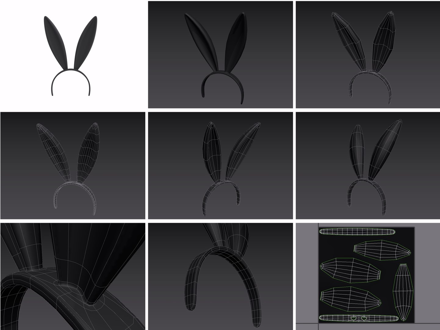 3D Model Headband Pack 1 - TurboSquid 2126563