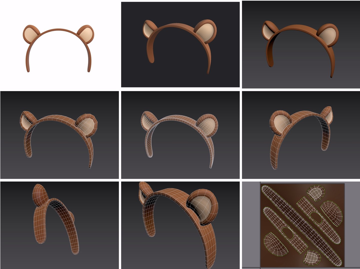 3D Model Headband Pack 1 - TurboSquid 2126563