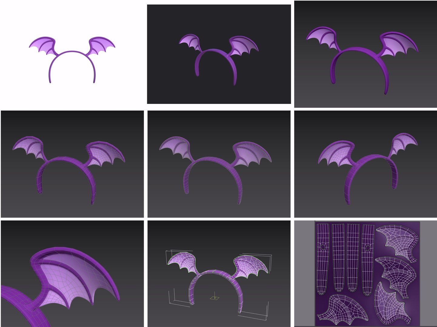 3D Model Headband Pack 1 - TurboSquid 2126563