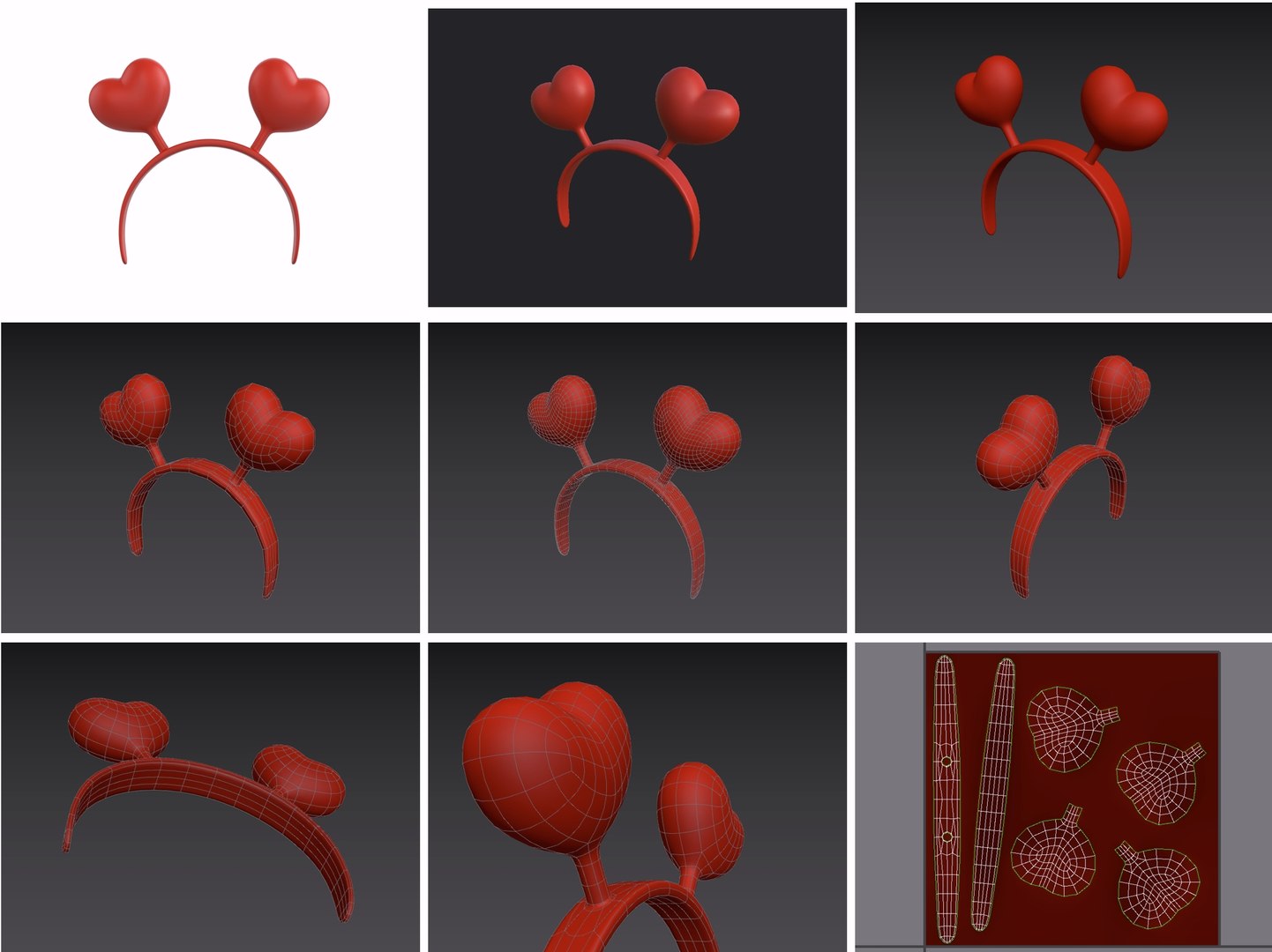 3D Model Headband Pack 1 - TurboSquid 2126563