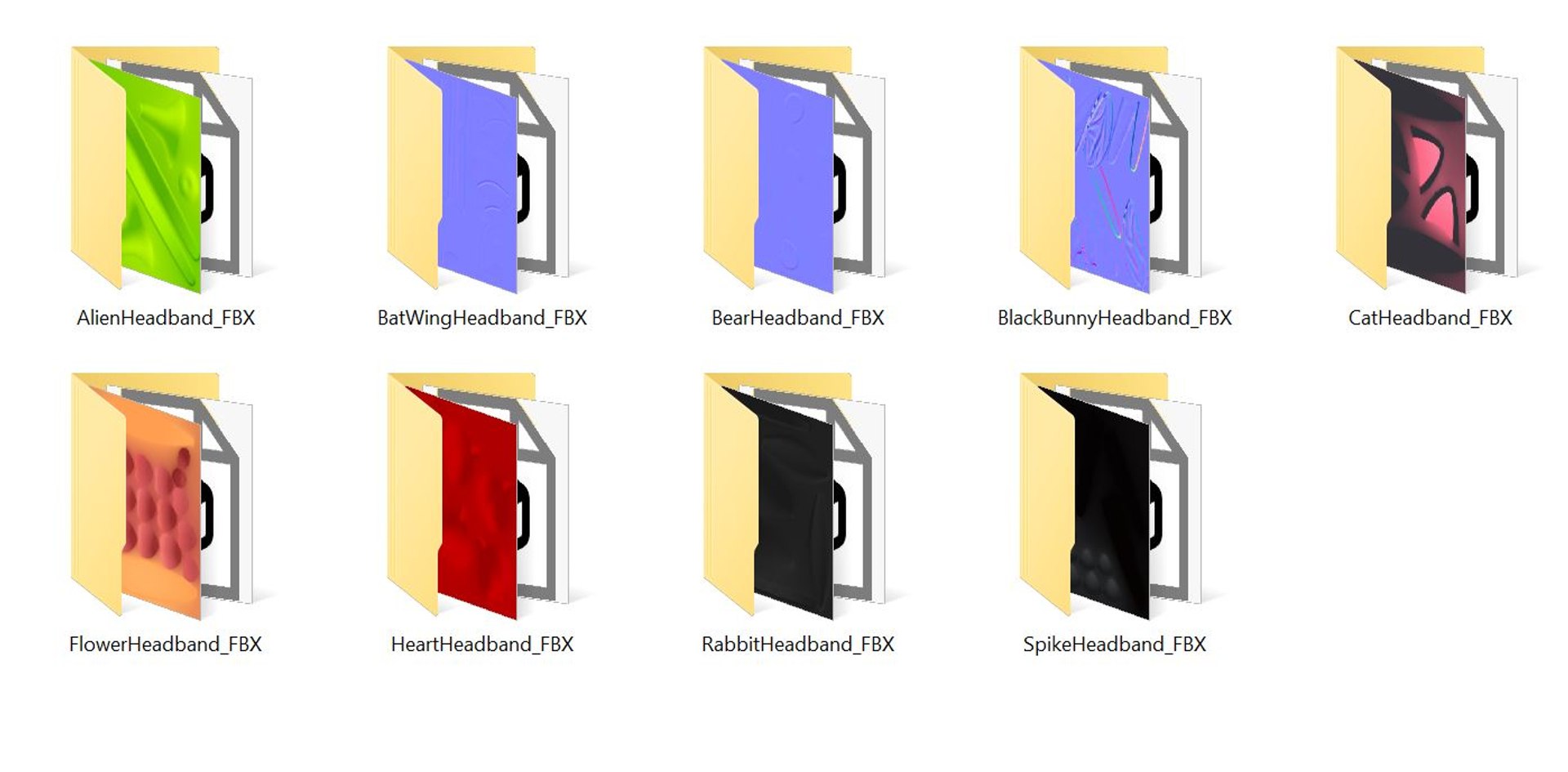 3D Model Headband Pack 1 - TurboSquid 2126563