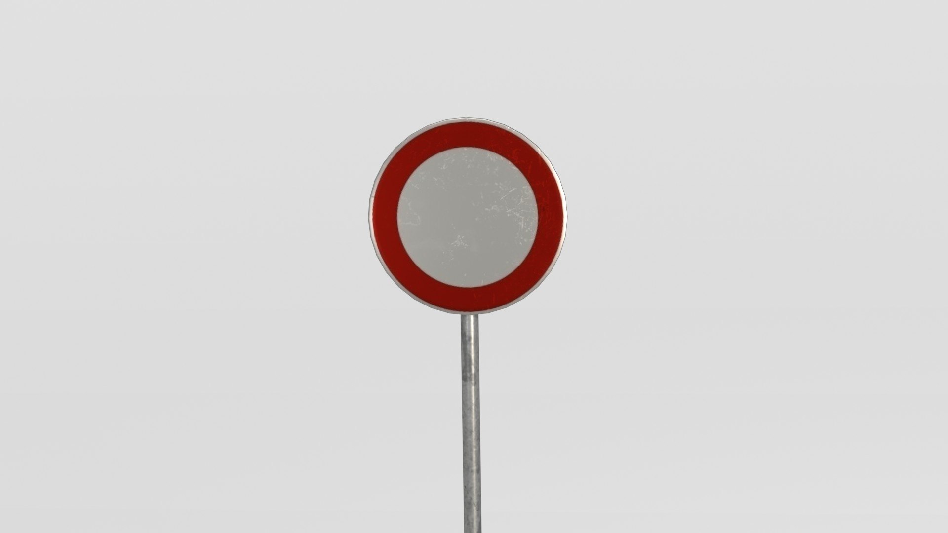 3D Traffic sign No entry in both directions - TurboSquid 2144637