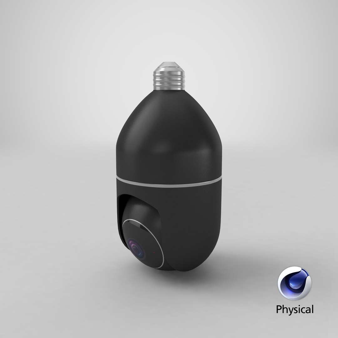 3D Smart Bulb Security Camera 10 - TurboSquid 1897591