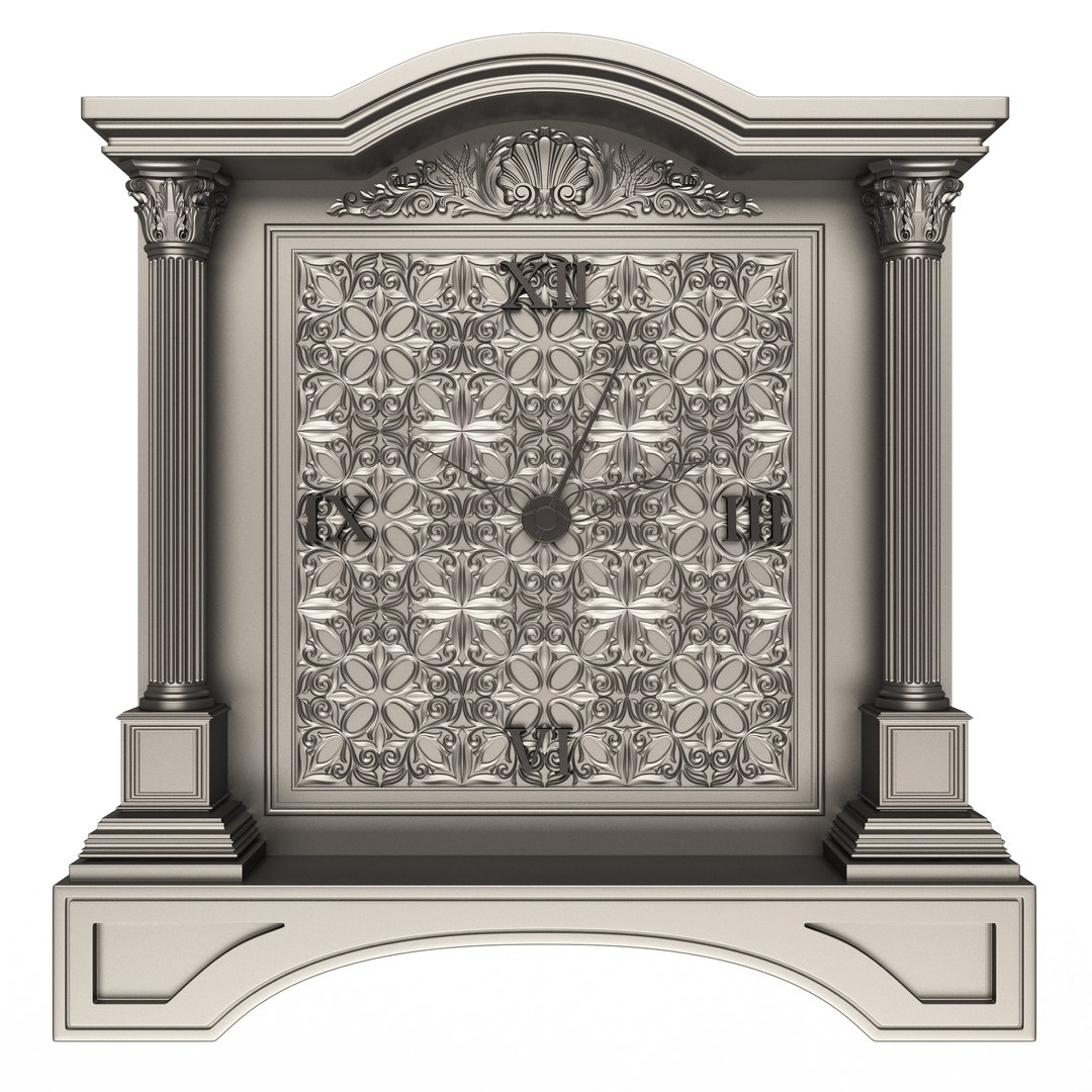 Classic Clock 016 Chrome 3D - TurboSquid 2137880