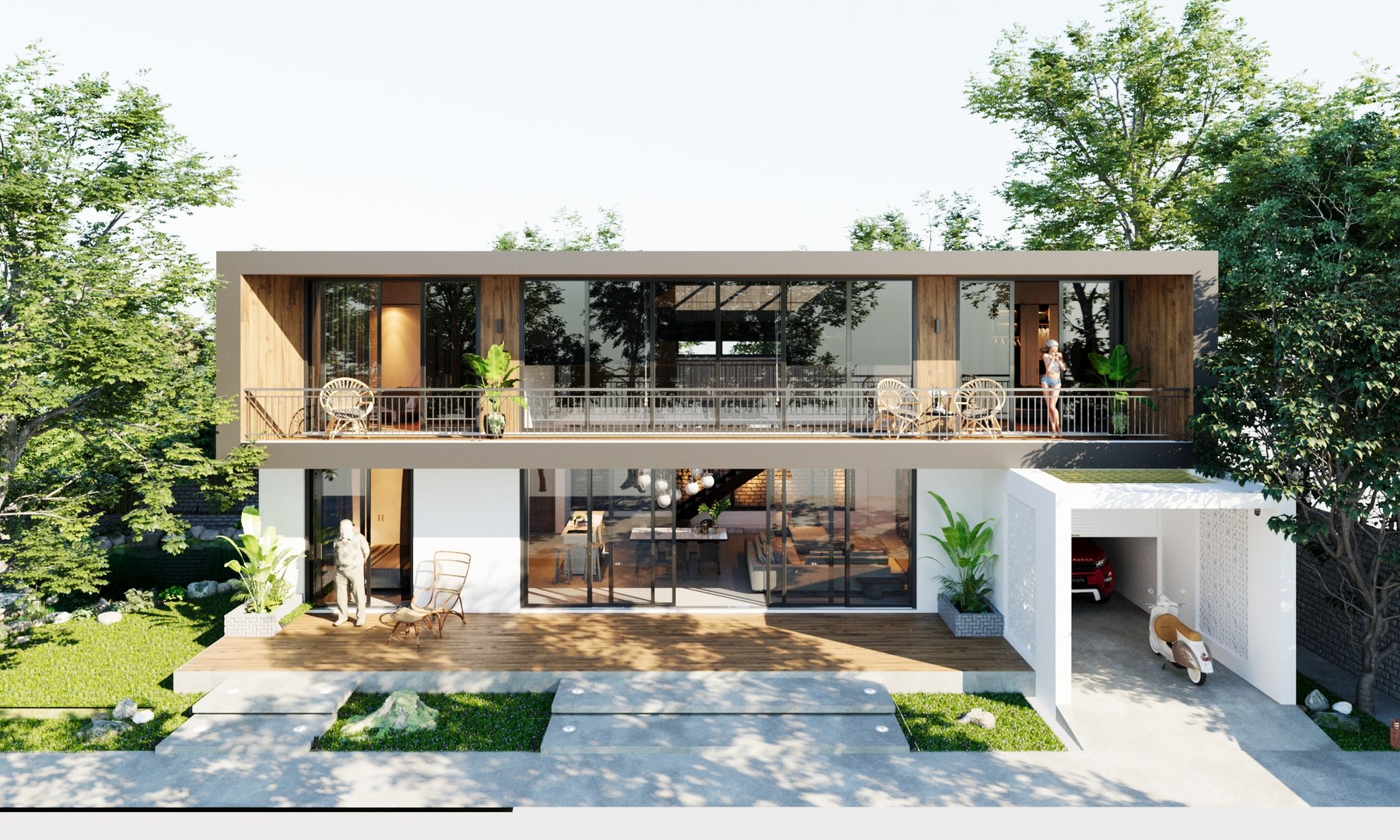 3D model Luxury Villa Exterior and Interior 3D model - TurboSquid 2108077