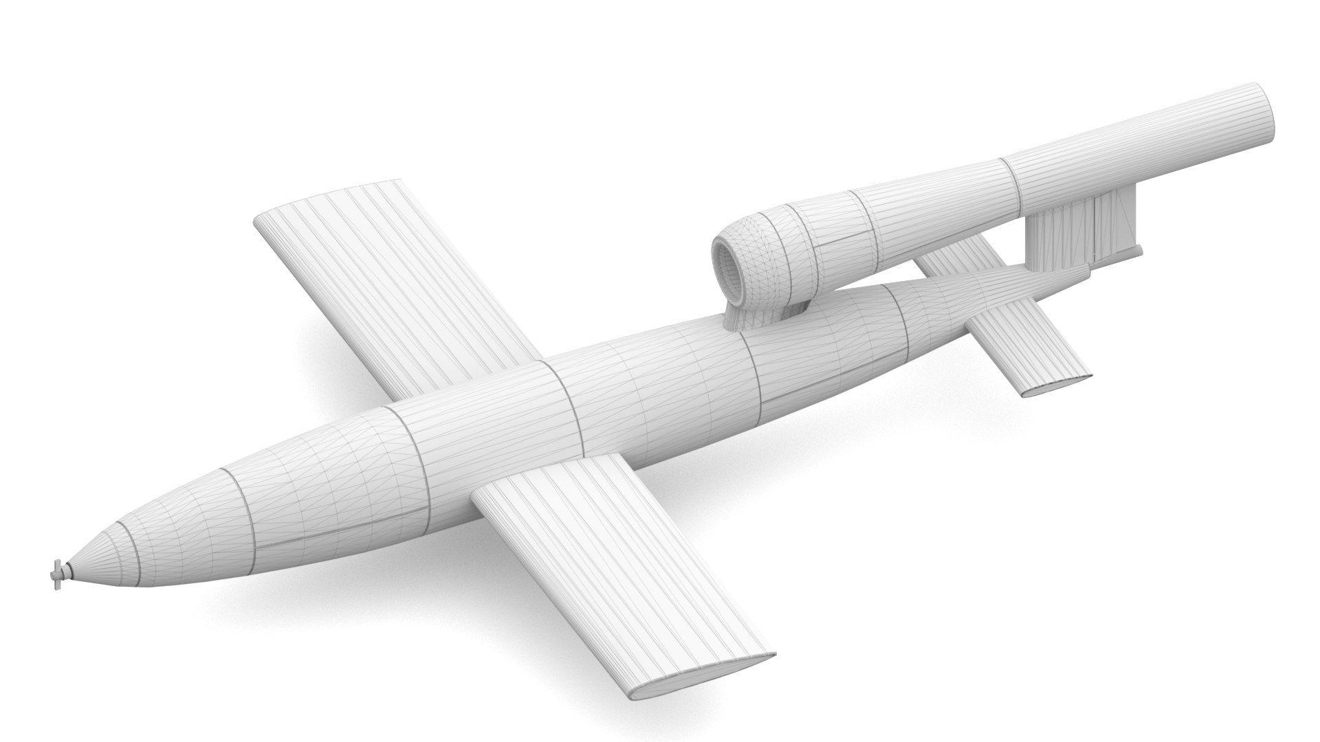 Free 3D V1 Rocket Model - TurboSquid 2261217