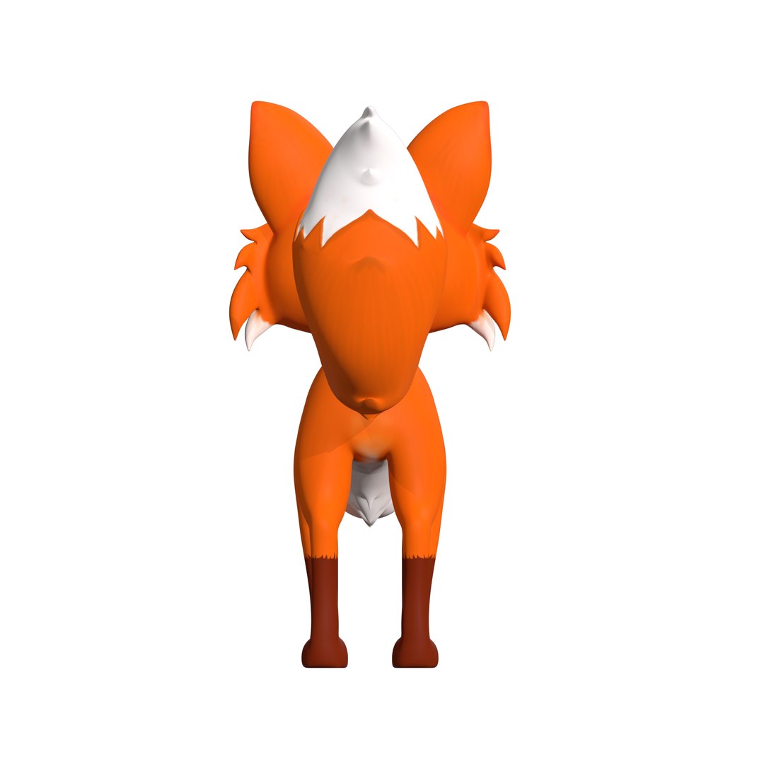 Cartoon Fox Model - TurboSquid 1609158