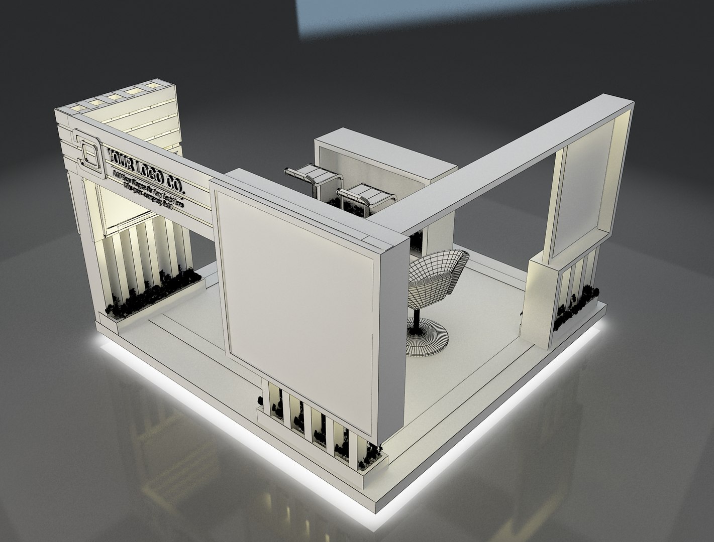 3D Booth Exhibition Stand a249d - TurboSquid 2162568