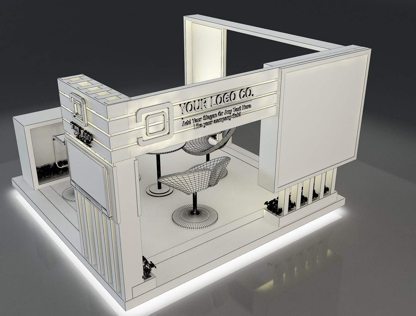 3D Booth Exhibition Stand a249d - TurboSquid 2162568
