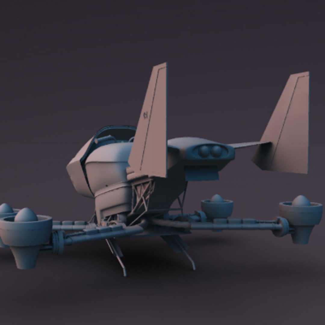 3d Space Motorcycle Model