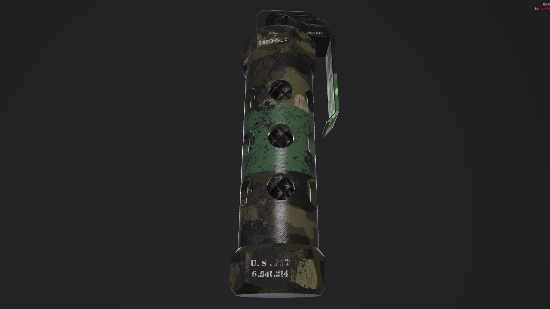 Flashbang OBJ FBX Gameready 3D Model - TurboSquid 1992434