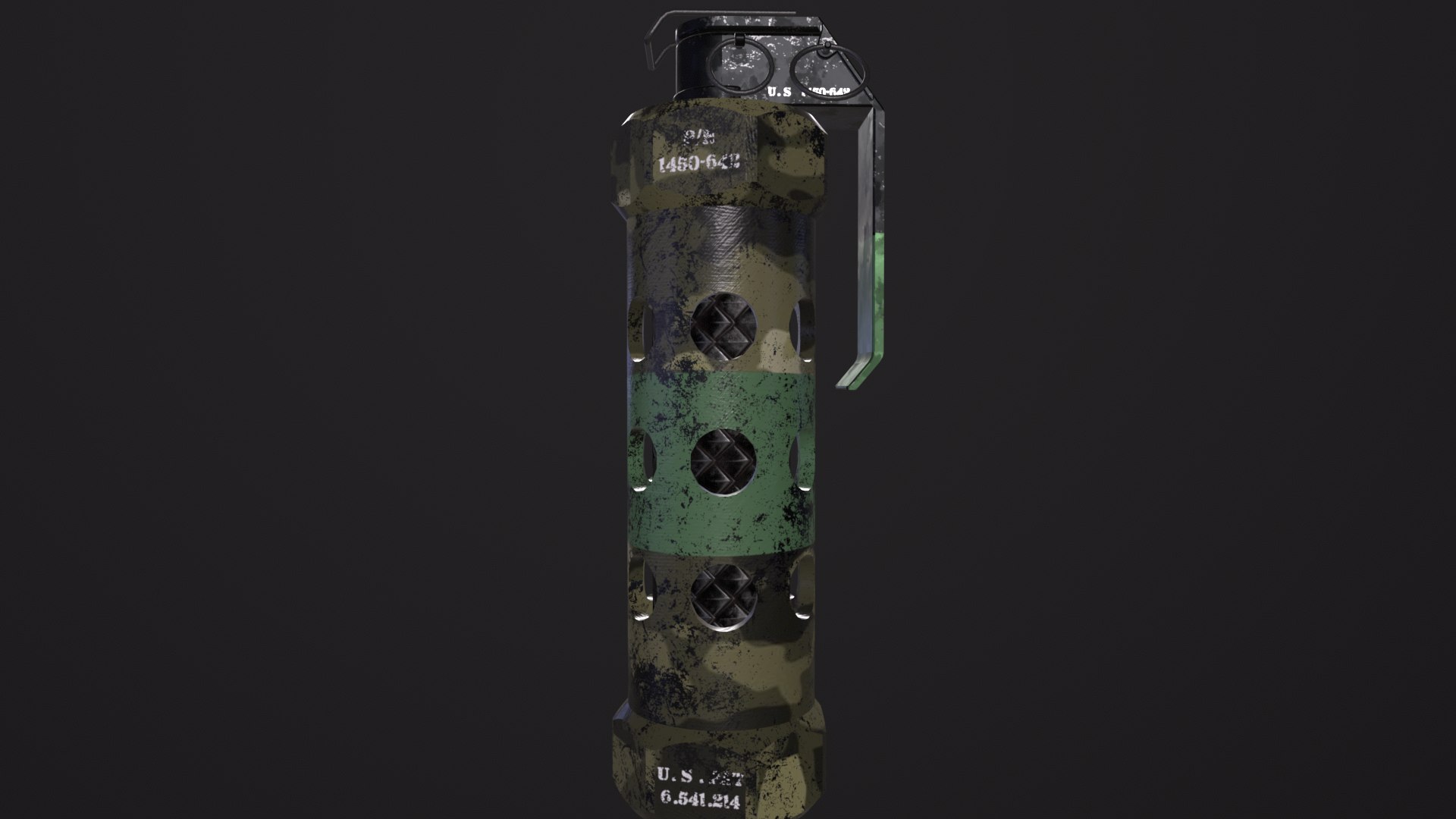 Flashbang OBJ FBX Gameready 3D Model - TurboSquid 1992434