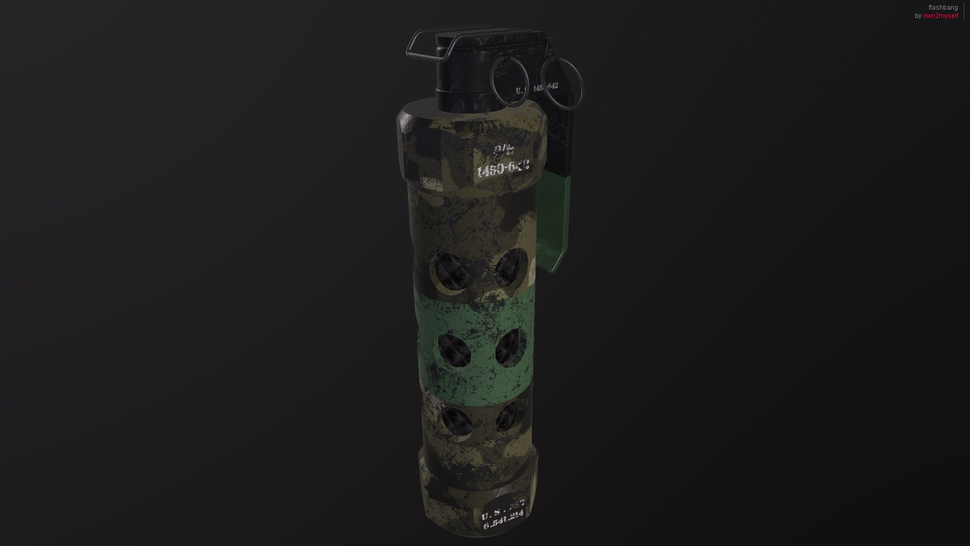 Flashbang OBJ FBX Gameready 3D Model - TurboSquid 1992434