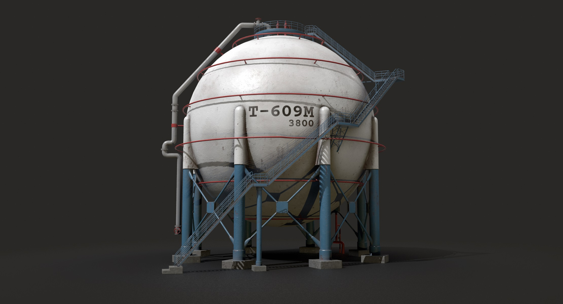 3D Spherical Tank - TurboSquid 1371475