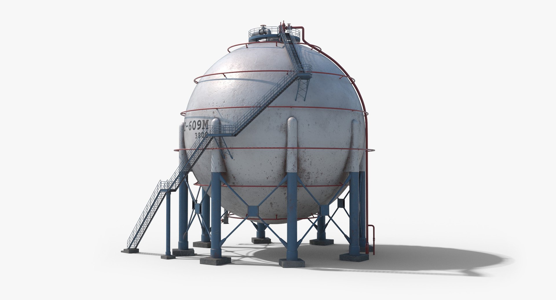 3D Spherical Tank - TurboSquid 1371475
