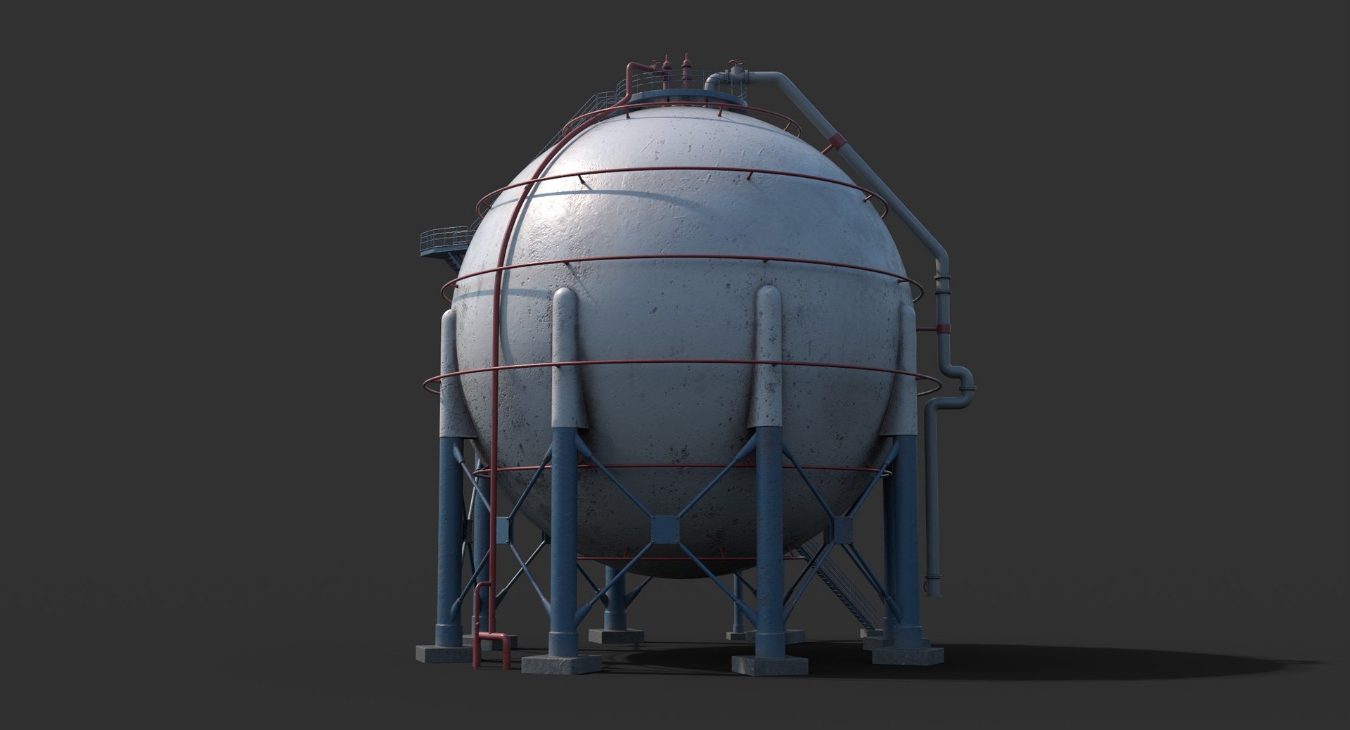 3D Spherical Tank - TurboSquid 1371475