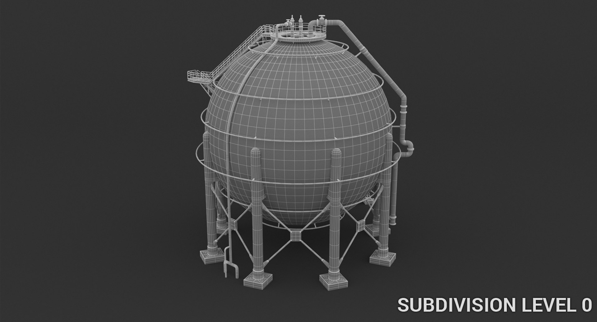 3D Spherical Tank - TurboSquid 1371475