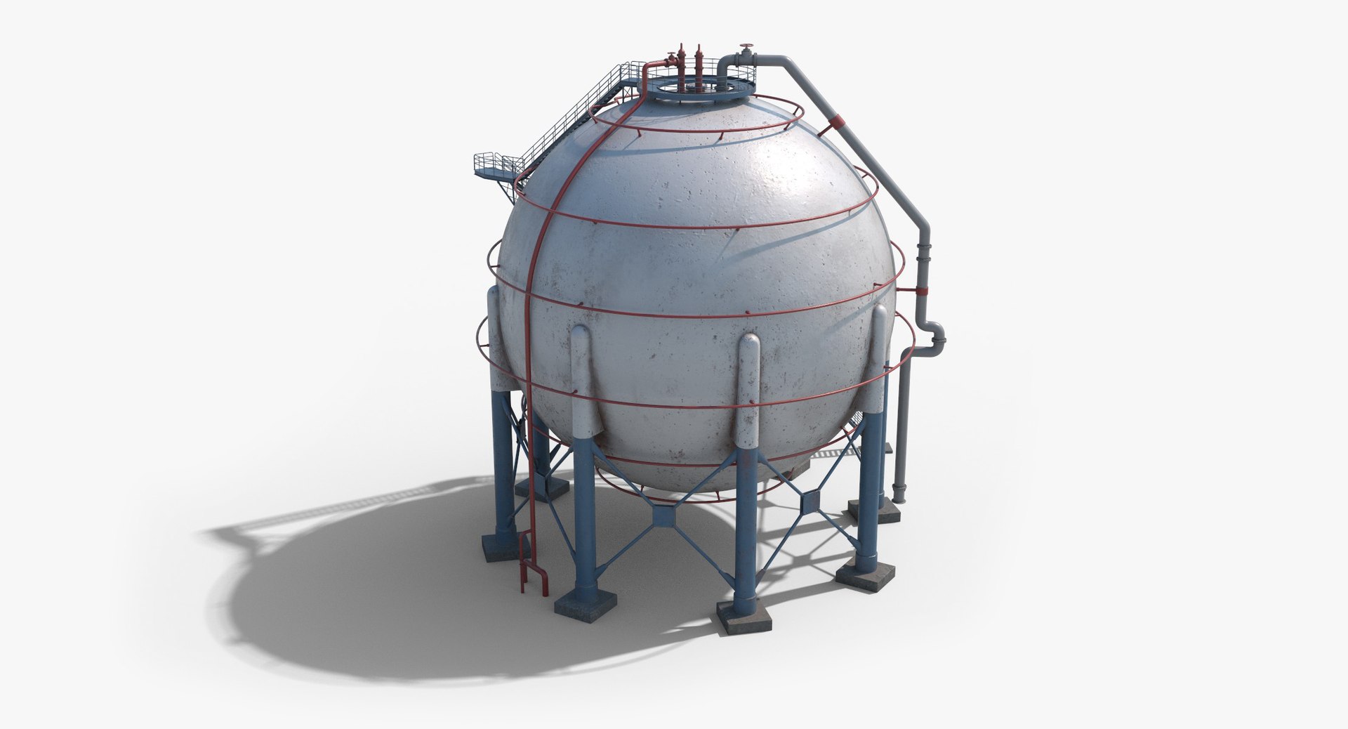3D Spherical Tank - TurboSquid 1371475