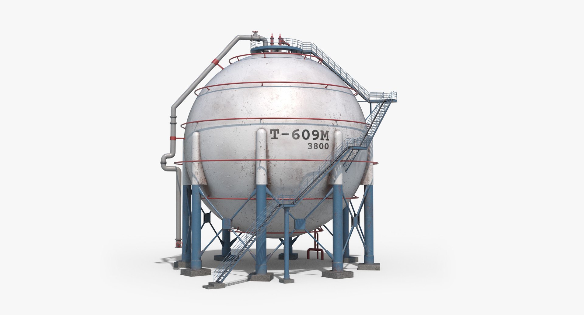 3D Spherical Tank - TurboSquid 1371475