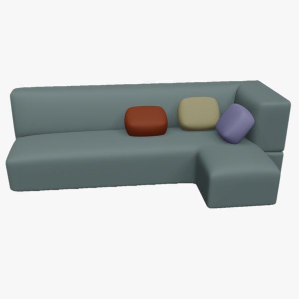 modelo 3d Modern high poly couch for interior design - TurboSquid 2042102
