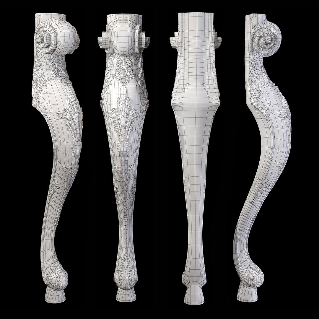Classic Leg 029 3D Model - TurboSquid 1752854