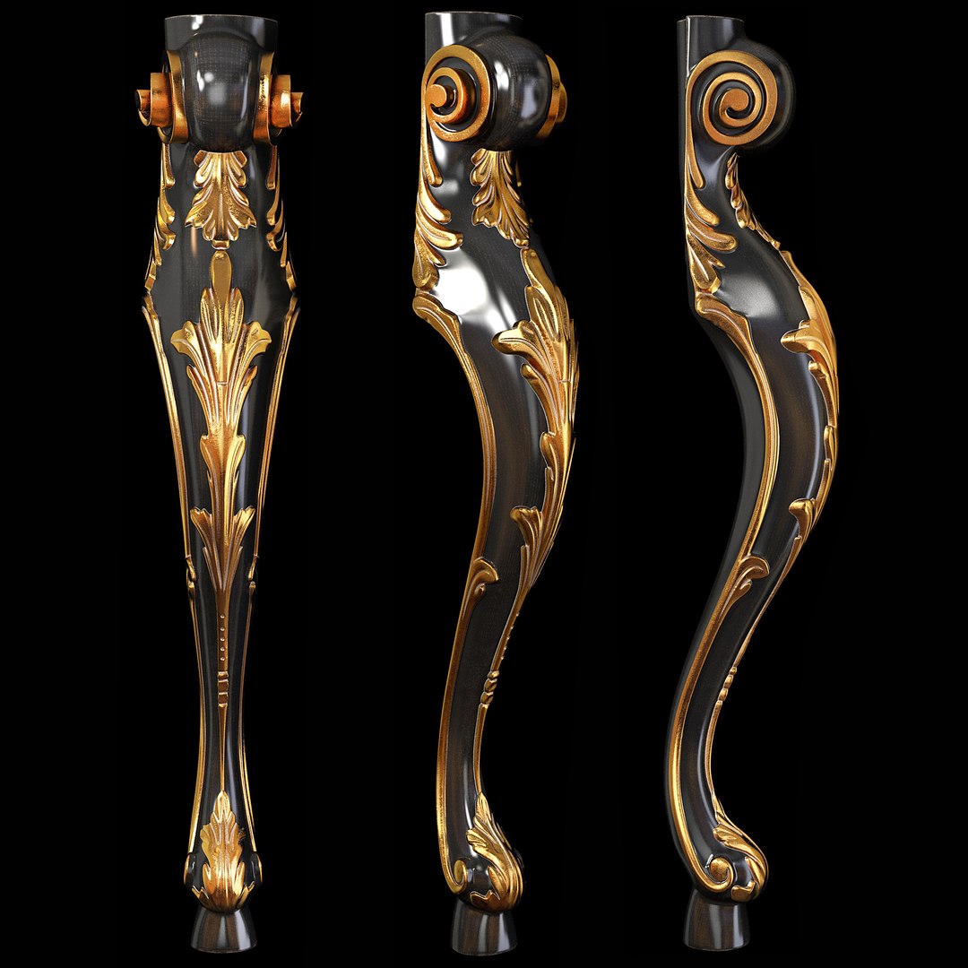 Classic Leg 029 3D Model - TurboSquid 1752854