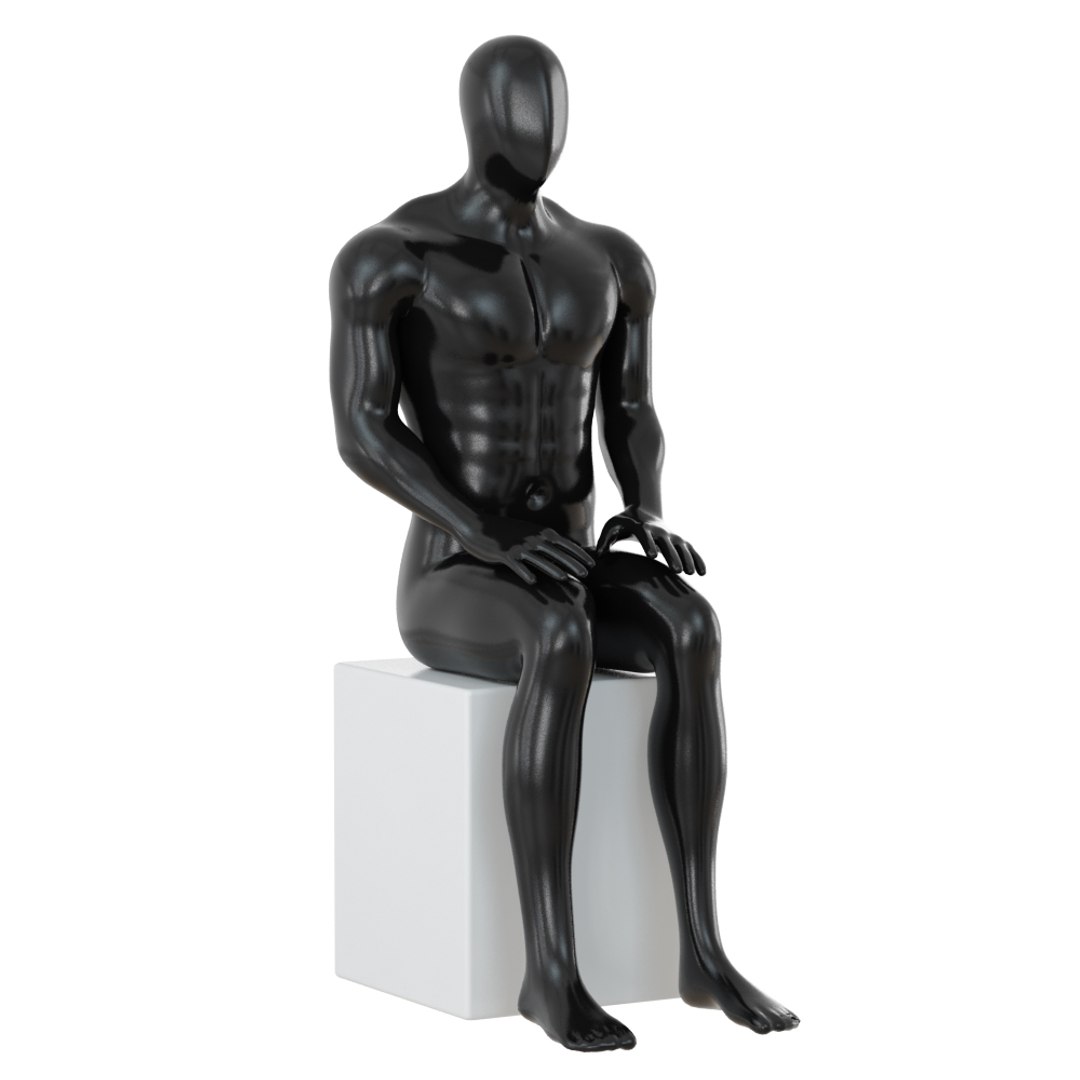 Male Mannequin Sitting Square 3D Model - TurboSquid 1691813