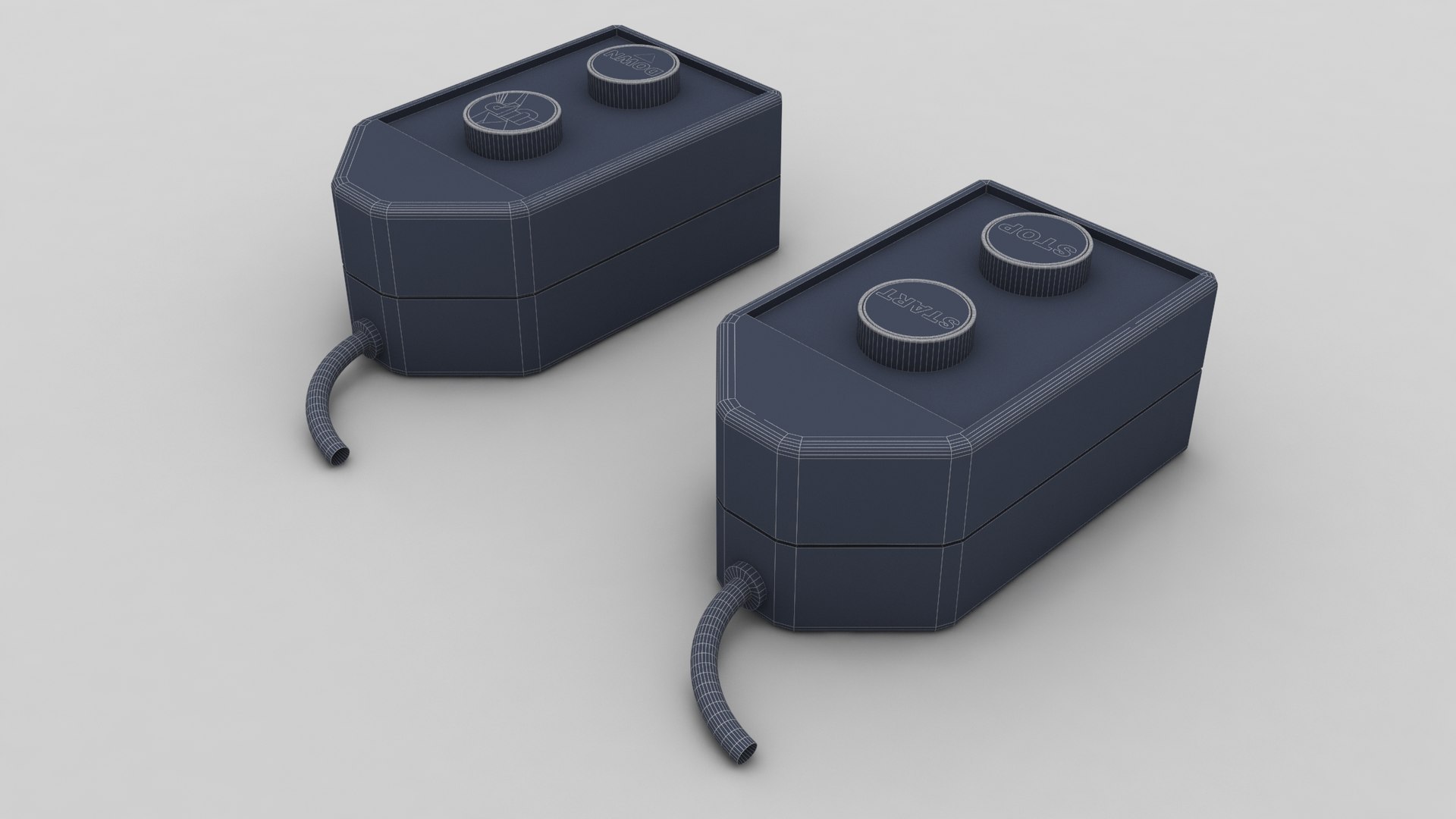 3D start stop push model - TurboSquid 1546617