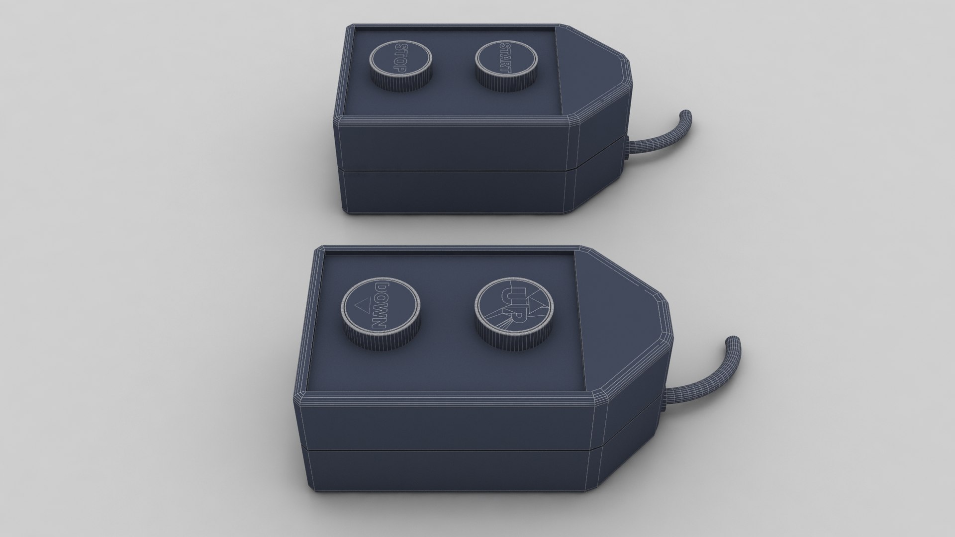 3D start stop push model - TurboSquid 1546617
