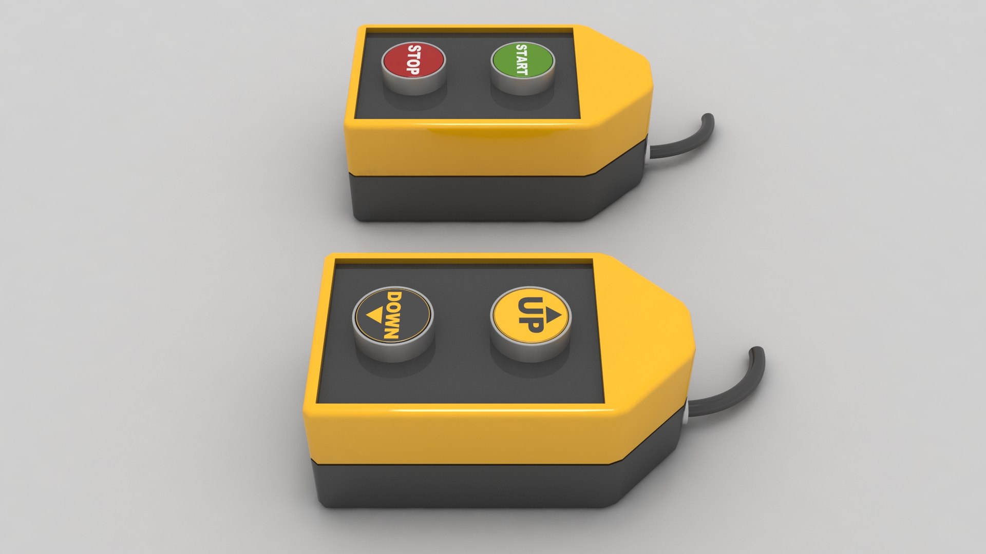 3D Start Stop Push Model - TurboSquid 1546617