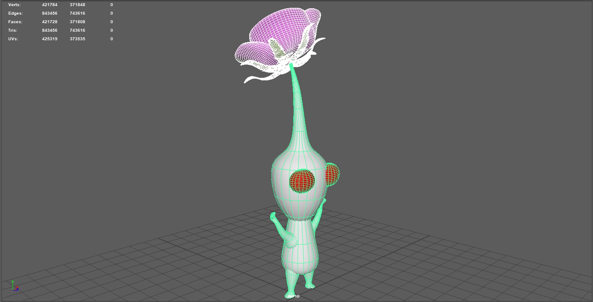 3D White Flower Pikmin - TurboSquid 1650056