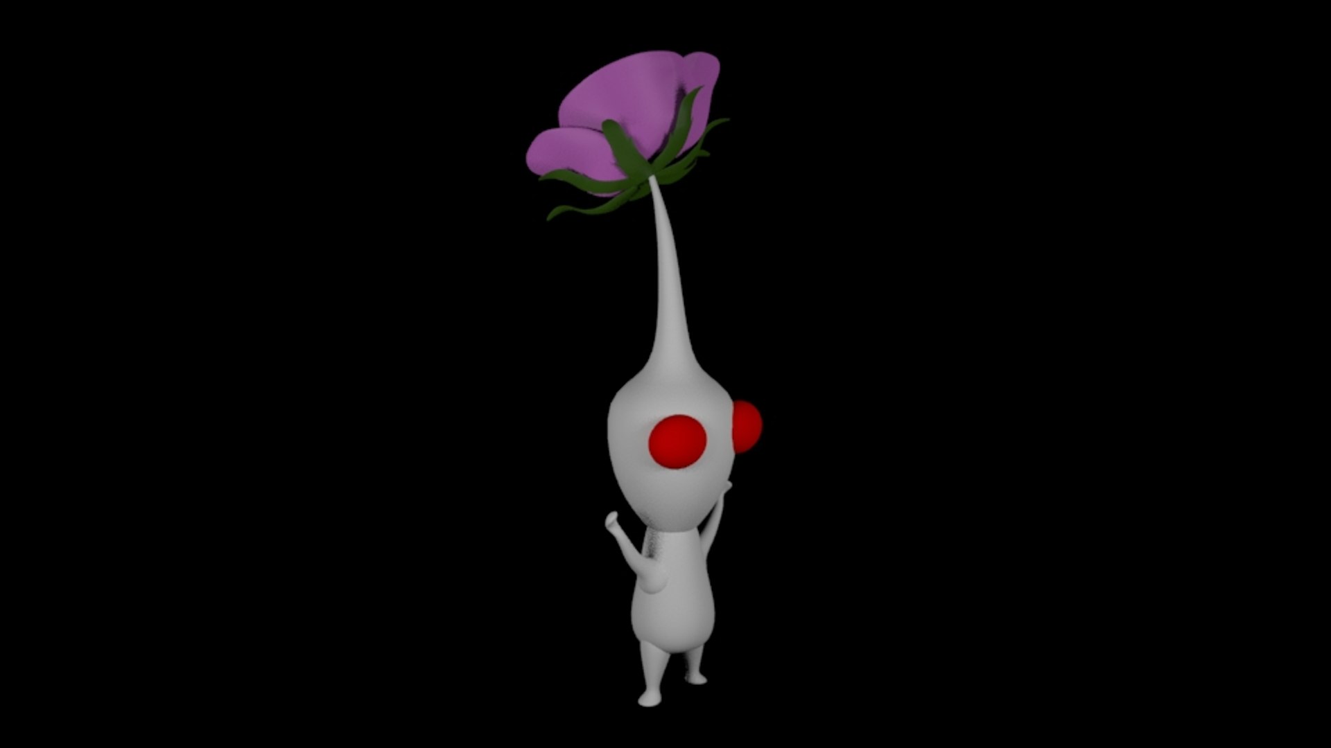 3D White Flower Pikmin - TurboSquid 1650056