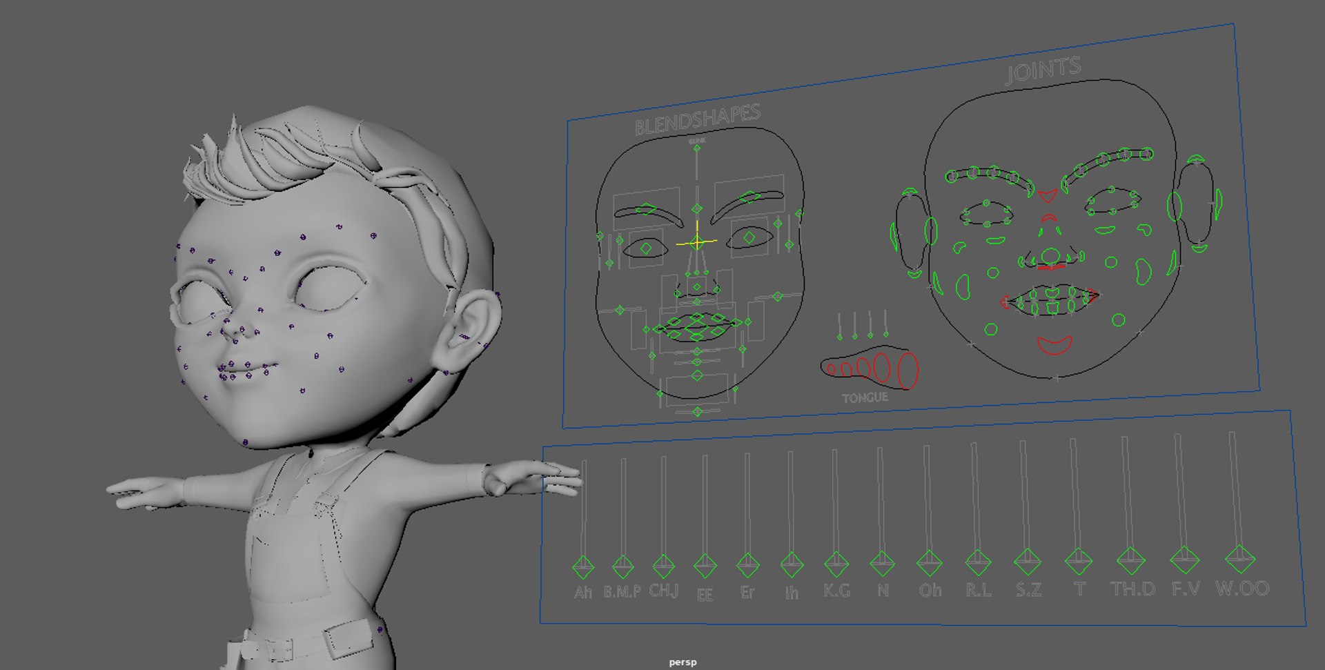 3D builder archie character rigged - TurboSquid 1586866