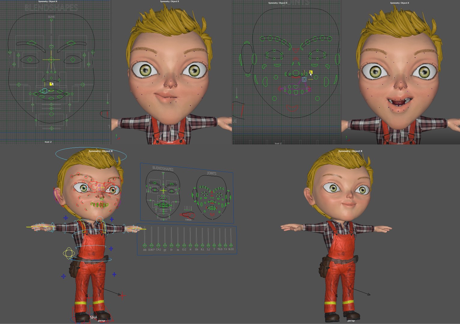 3D builder archie character rigged - TurboSquid 1586866
