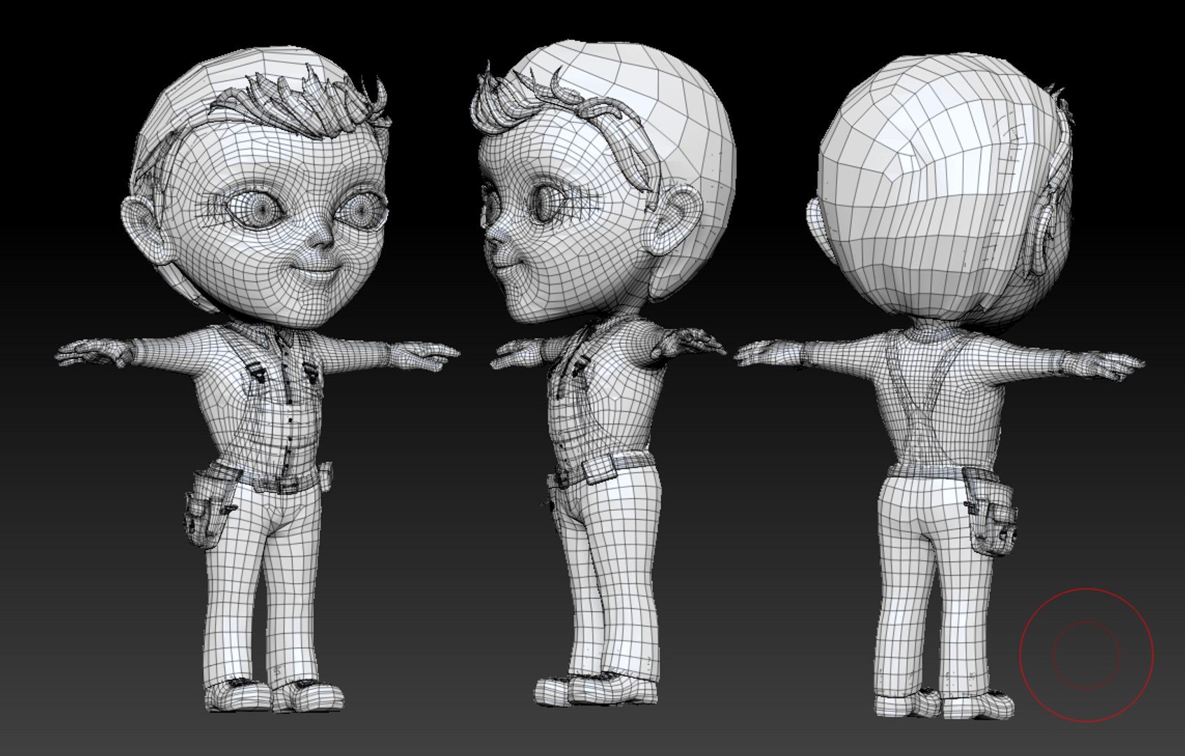 3D builder archie character rigged - TurboSquid 1586866