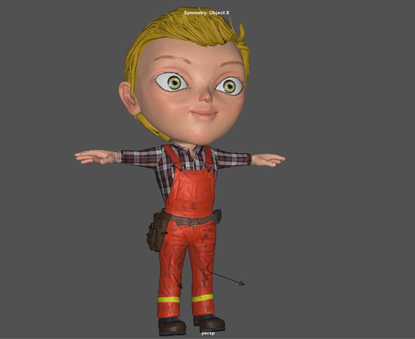 3D builder archie character rigged - TurboSquid 1586866