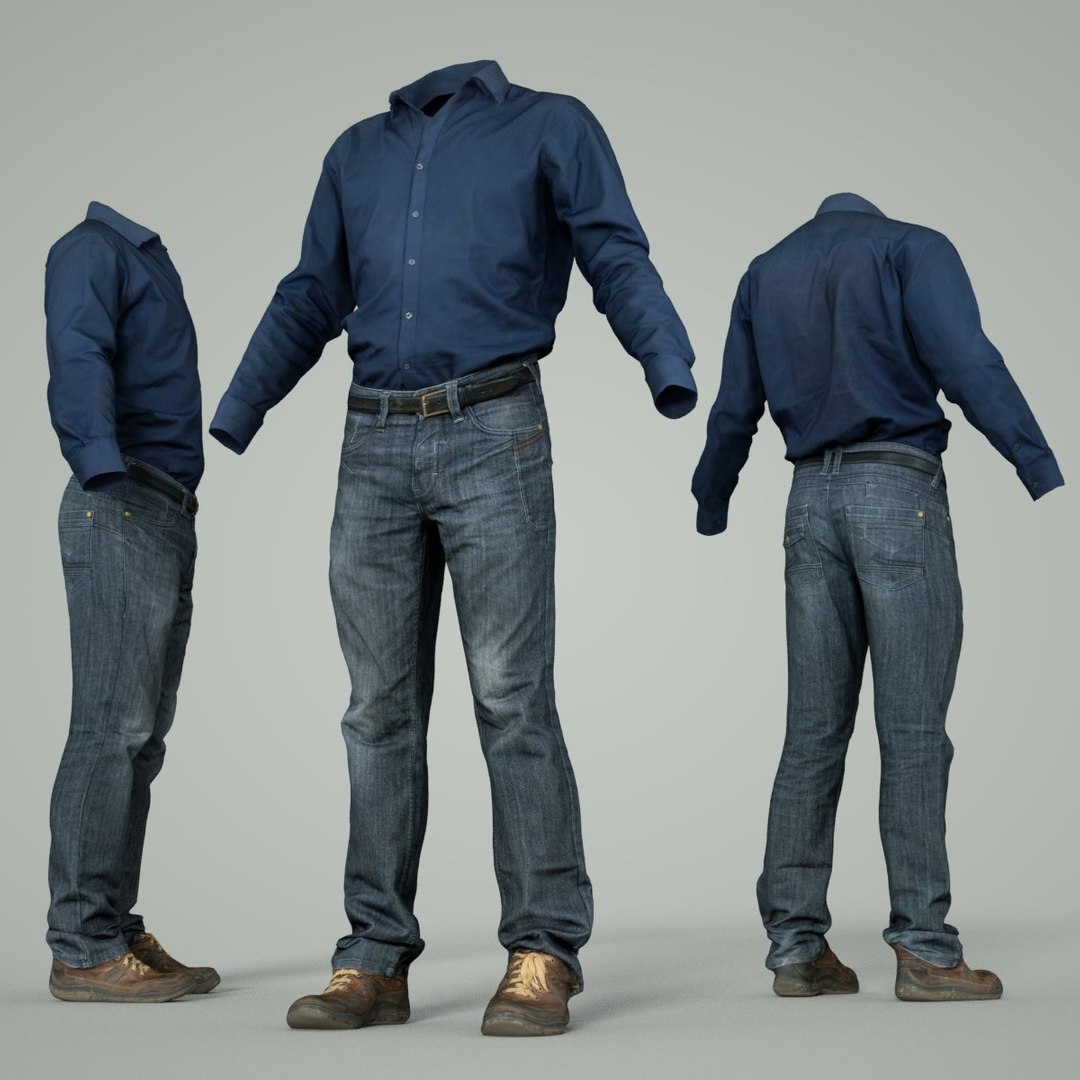 3D Male Clothing Outfit - TurboSquid 1329878