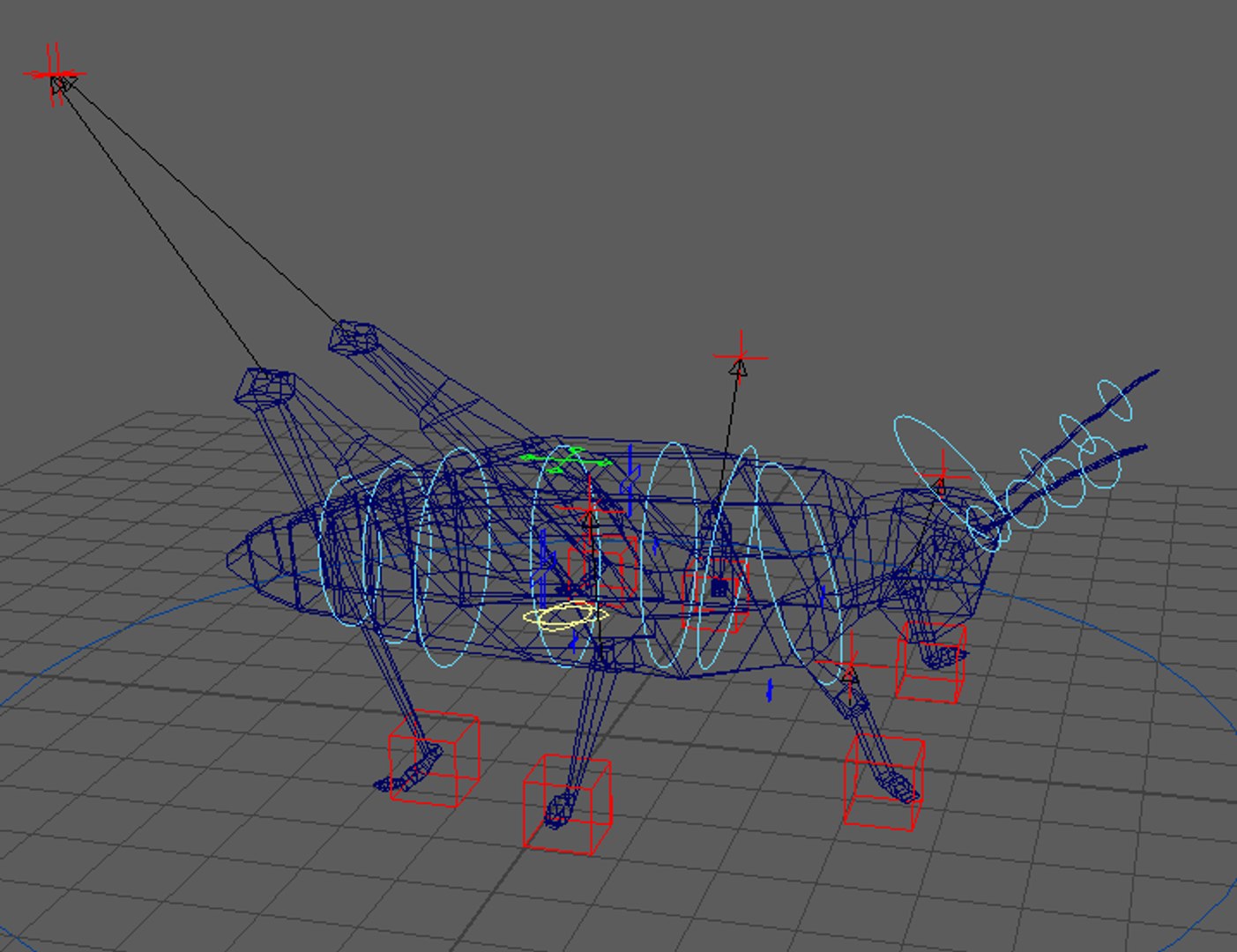 Low Poly Grasshopper RIGGED 3D - TurboSquid 2338567