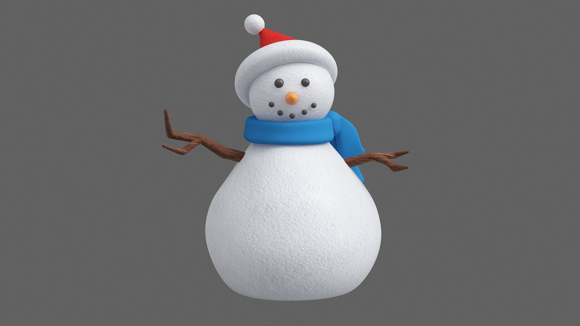 Snowman V2 3D Model - TurboSquid 2322625