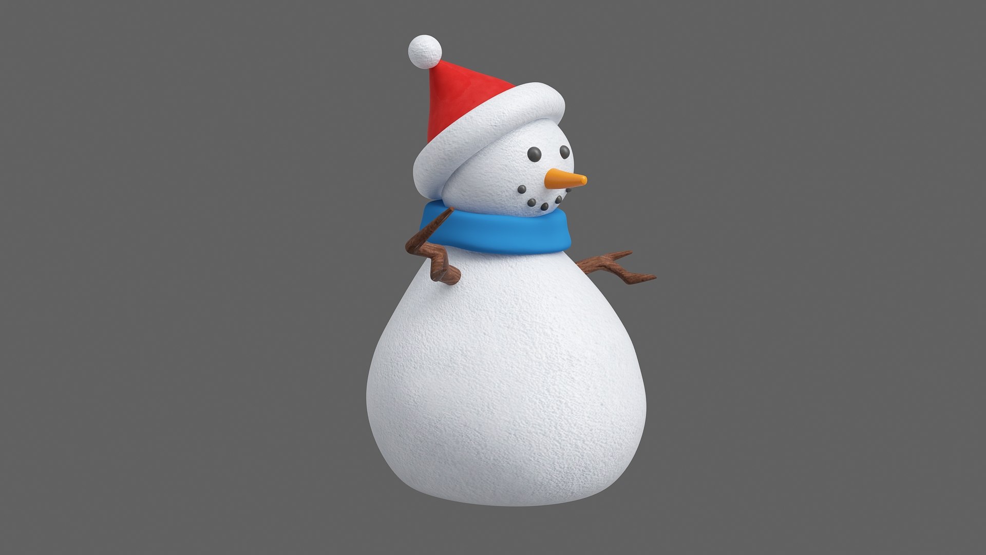 Snowman V2 3D Model - TurboSquid 2322625