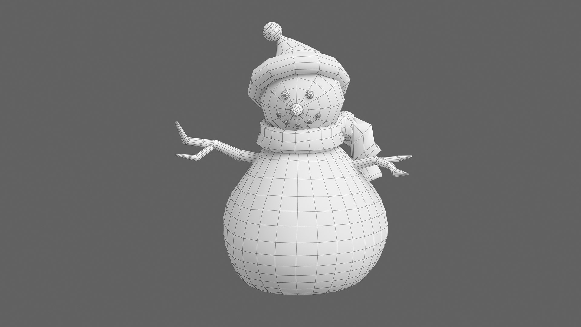 Snowman V2 3D Model - TurboSquid 2322625