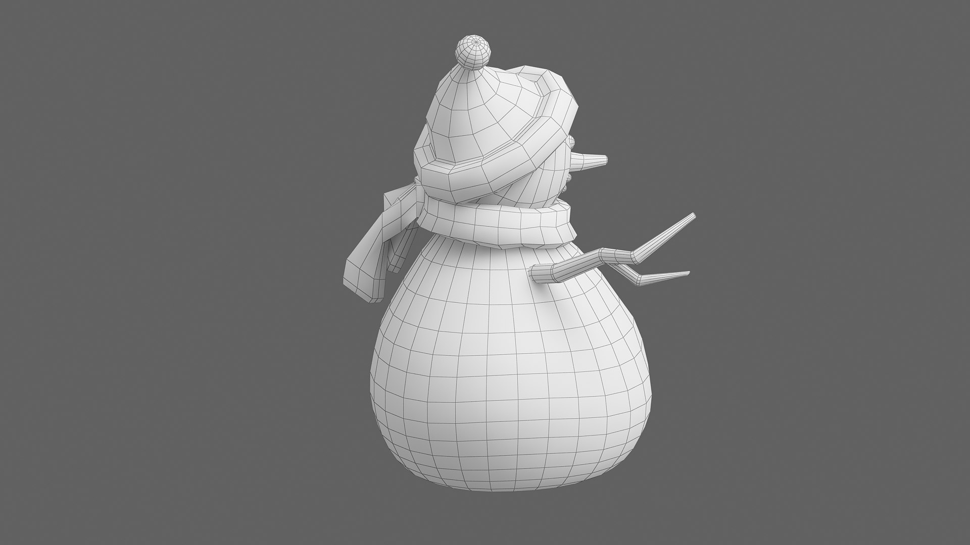 Snowman V2 3D Model - TurboSquid 2322625