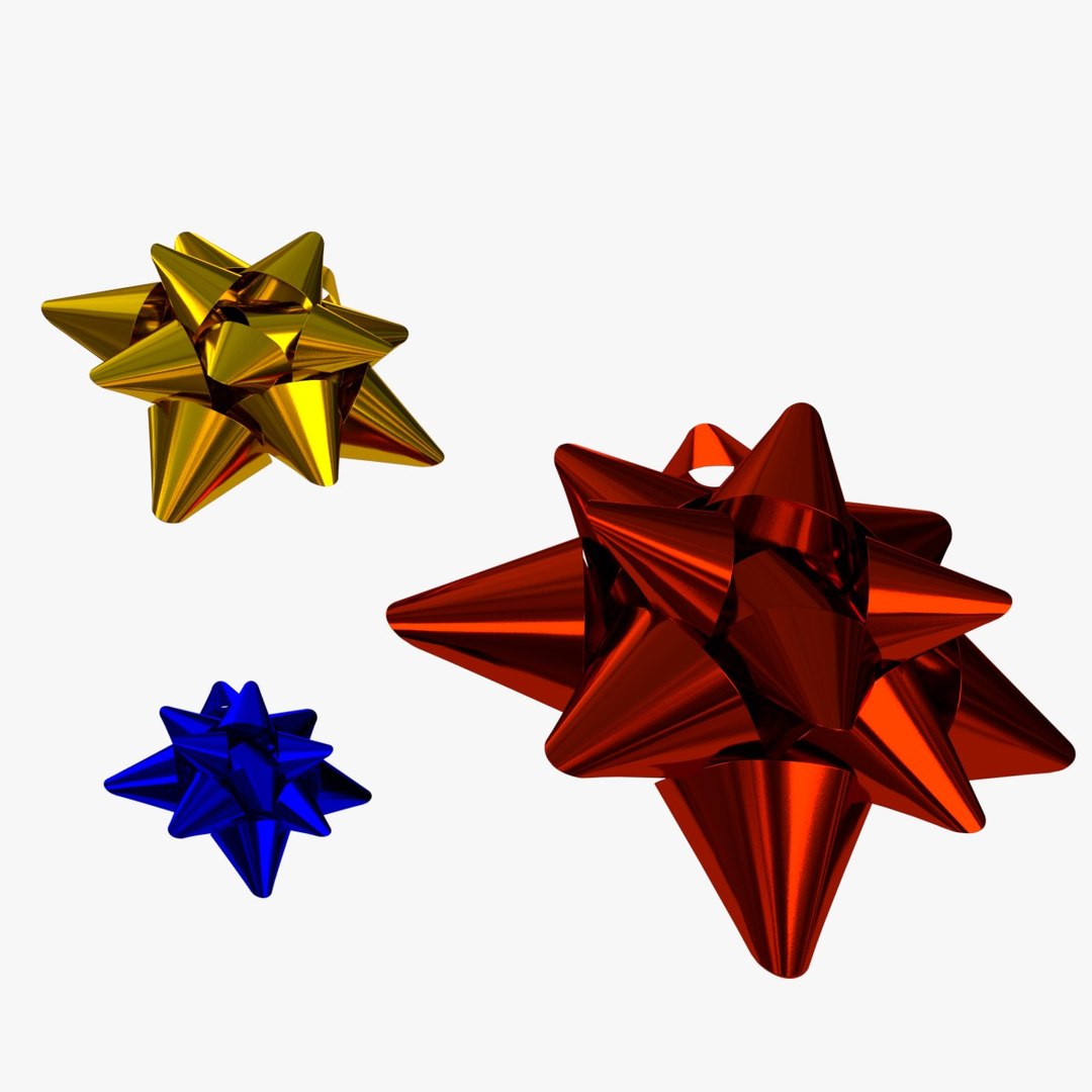 3D Star Bow Ribbon - TurboSquid 1235033
