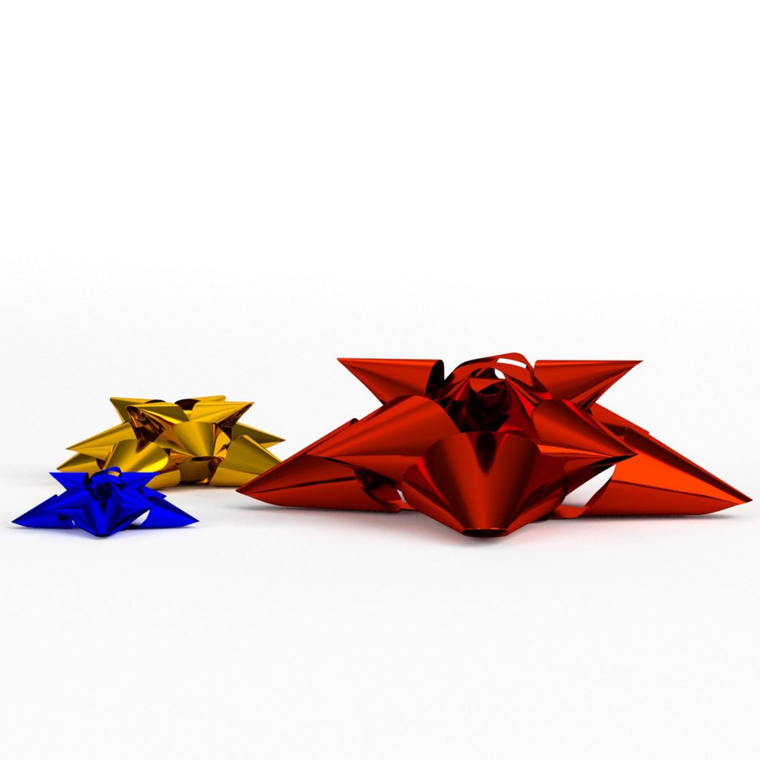 3D Star Bow Ribbon - TurboSquid 1235033