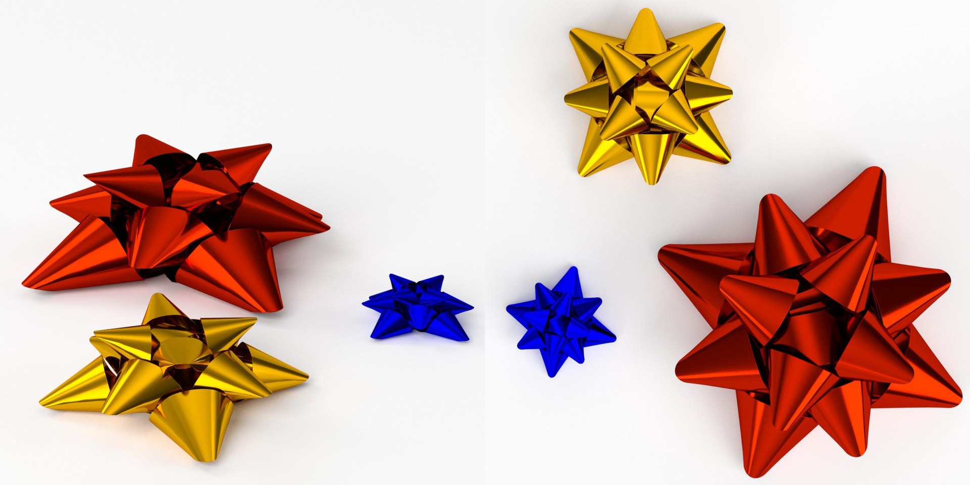 3D Star Bow Ribbon - TurboSquid 1235033