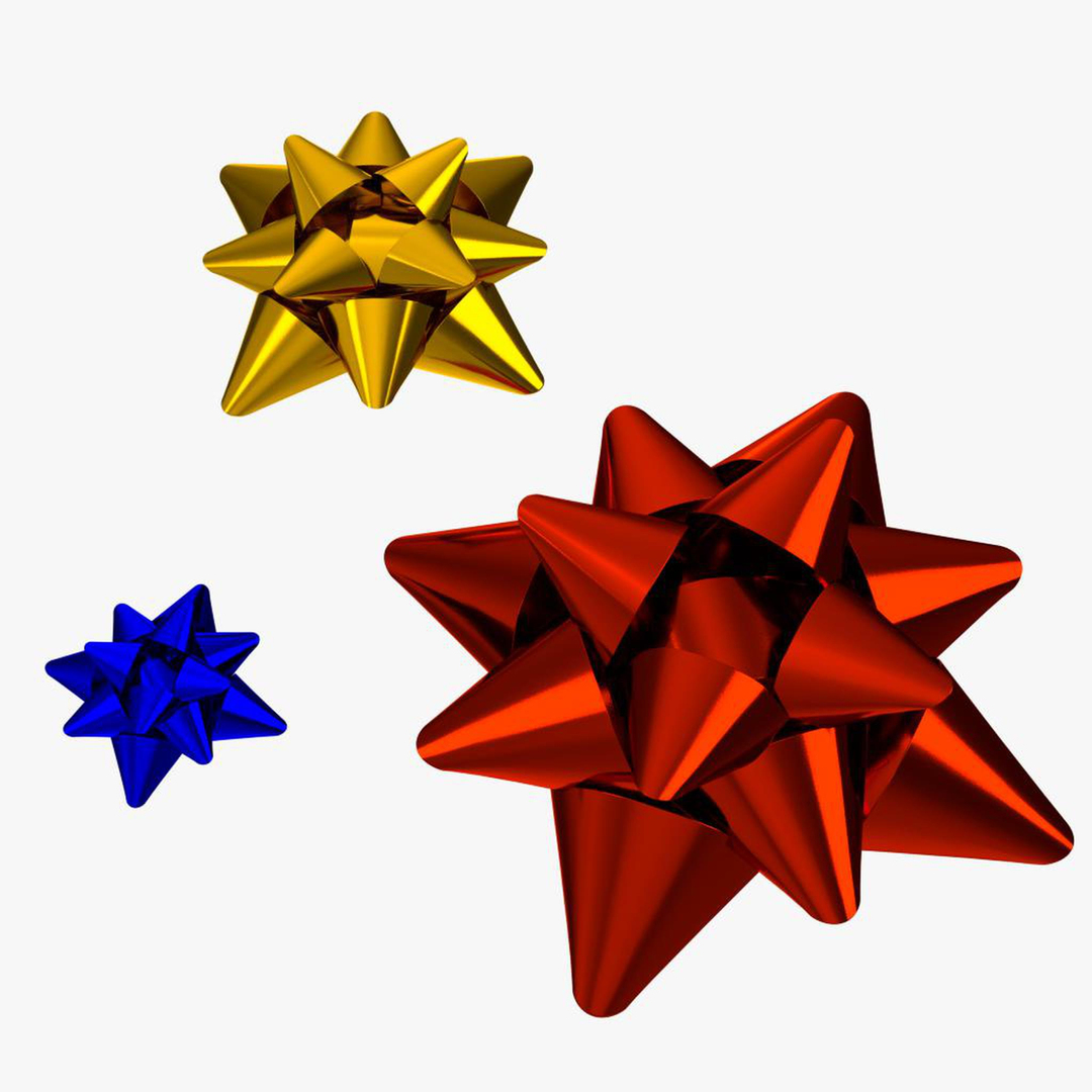 3D Star Bow Ribbon - TurboSquid 1235033