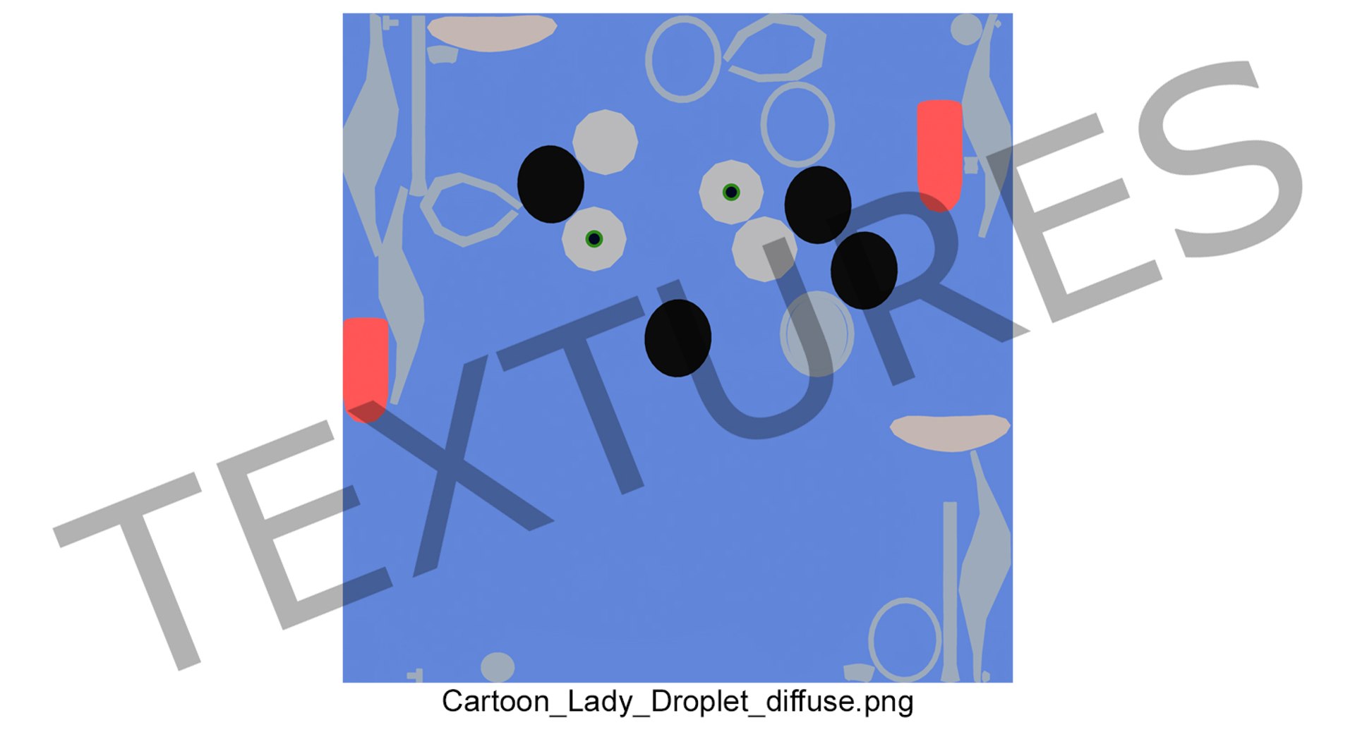 Cartoon Character Water Drop 3D Model - TurboSquid 1318646