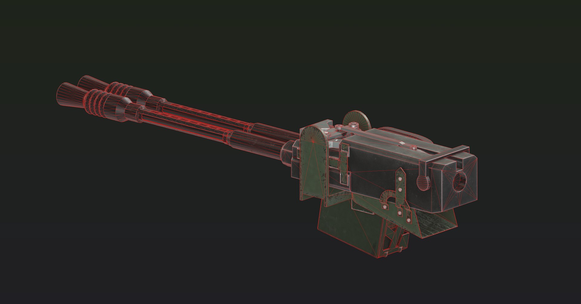 3D Machine Gun Reaper - TurboSquid 2249327