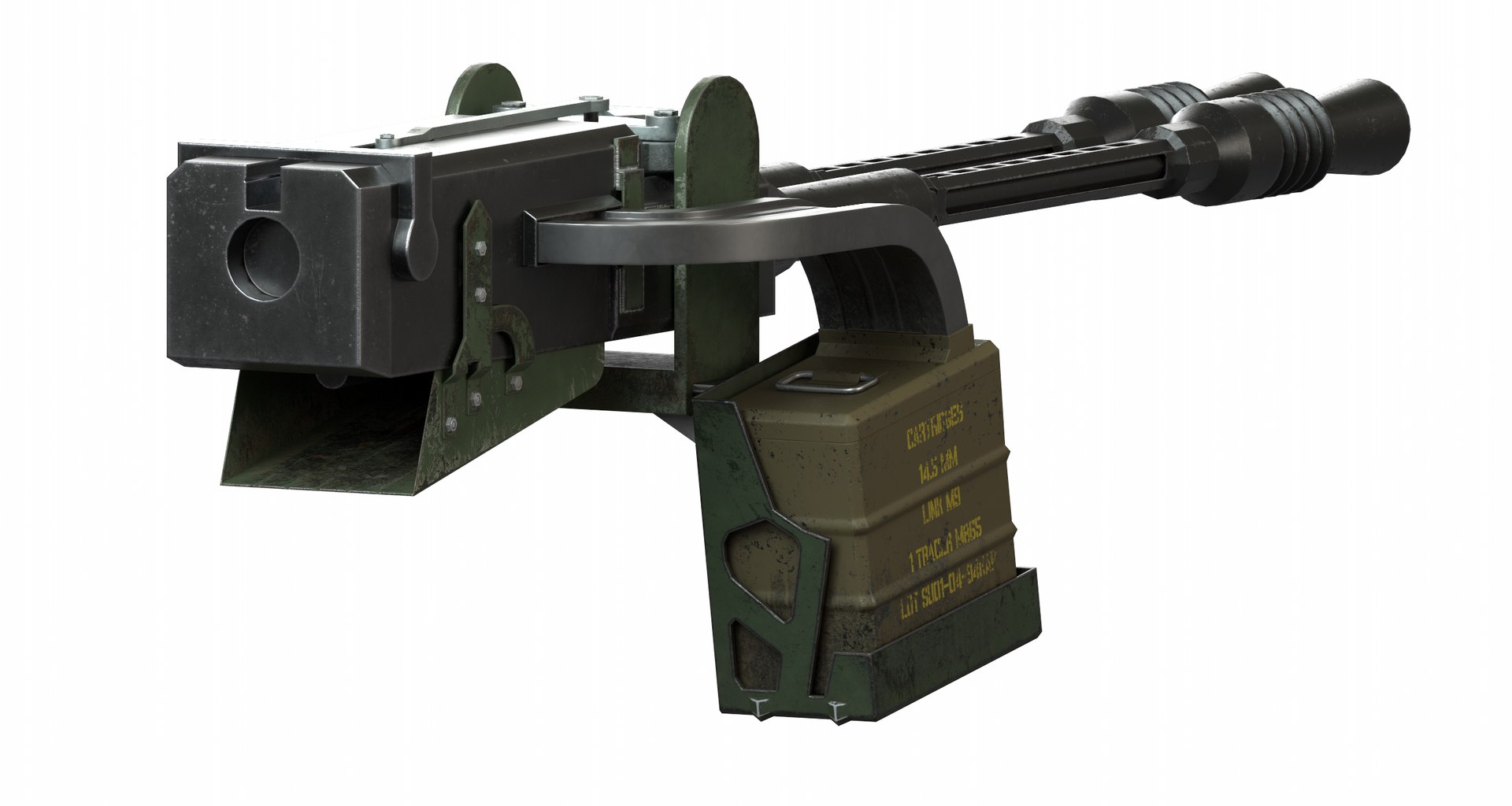 3D Machine Gun Reaper - TurboSquid 2249327