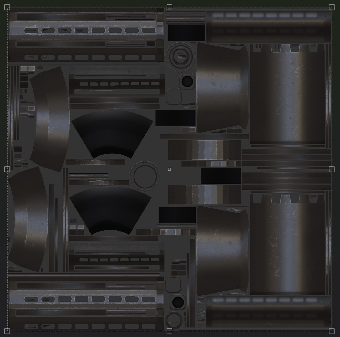 3D Machine Gun Reaper - TurboSquid 2249327